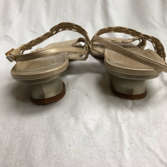 Stuart Weitzman | Shoes | Stuart Weitzman Gold Floral Sandals | Poshmark